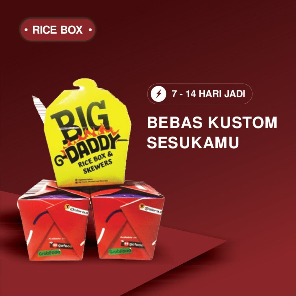 Cetak Rice Box | Kemasay
